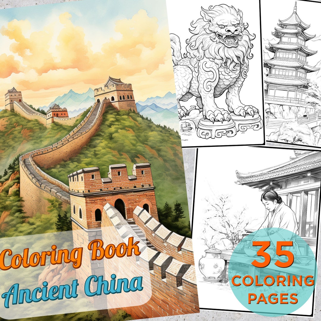 35 Ancient China Coloring Pages, Adults Printable Coloring Page With ...