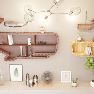 Whale Shelves for Laser Cutting, Whale Digital Wooden Original Interior ...
