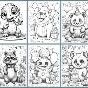 30 Birthday Party Coloring Pages, Adults Printable Coloring Page ...