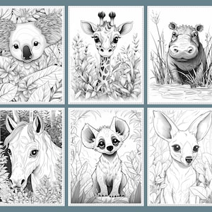 28 Baby Animals Coloring Pages, Adults Printable Coloring Page ...