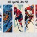 50 Hockey Printable Bookmarks, Hockey Digital Bookmark Sheets, Hockey ...