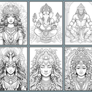 30 Hinduism Coloring Pages, Adults Printable Coloring Page Hinduist ...