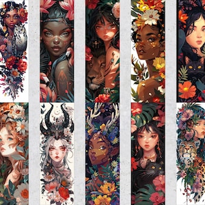 50 Anime Hero Printable Bookmarks, Anime Arts Digital Bookmark Sheets ...