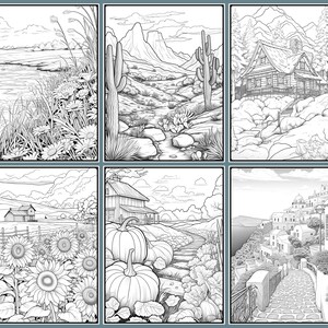 33 Relaxing Landscape Coloring Pages, Printable Nature Coloring Pages ...