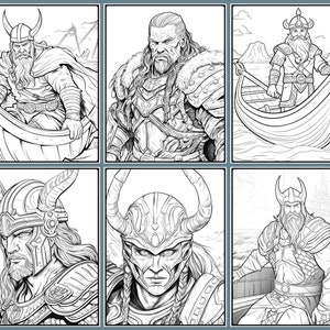 60 Vikings Coloring Pages, Adults Printable Coloring Page With Vikings ...