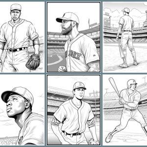 30 Baseball Coloring Pages, Baseball Adults Printable Grayscale ...