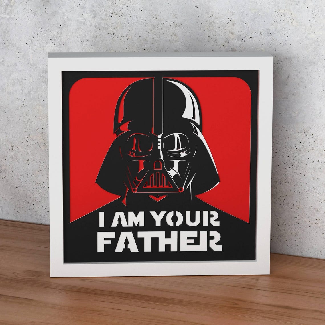 Star Saga Villain Shadow Box, Movie Villain SVG Layered Design for ...