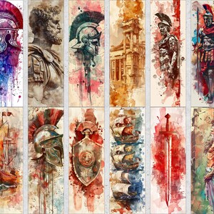 50 Ancient Rome Printable Bookmarks, Historical Digital Download ...