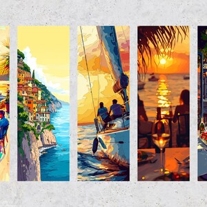 40 Vacation Printable Bookmarks, Summer Digital Download Bookmark ...