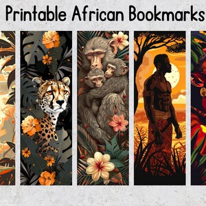 50 African Arts Printable Bookmarks, African Digital Download Bookmark ...