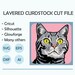 Tabby Cat Shadow Box Tabby Cat SVG Layered Design for Cricut - Etsy