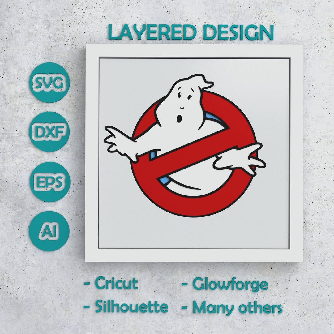 Ghost Shadow Box, Halloween Ghost SVG Layered Design for Cricut ...