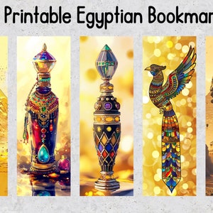 55 Egyptian Art Printable Bookmarks, Historical Digital Download ...
