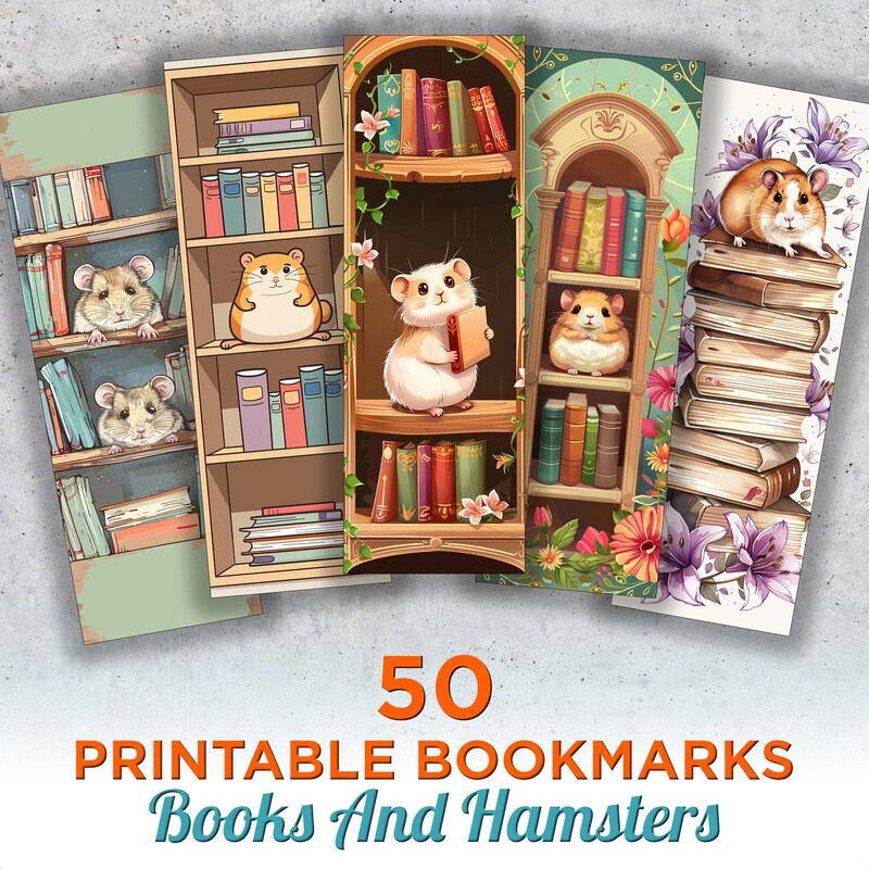 Hamster Bookmarks - Etsy