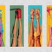 50 Funny Peeking Legs Printable Bookmarks, Digital Download Bookmark ...