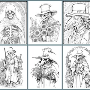35 Gothic Plague Coloring Pages, Adults Printable Coloring Page With ...