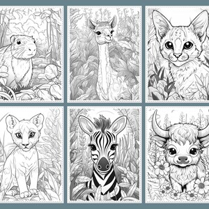 28 Baby Animals Coloring Pages, Adults Printable Coloring Page ...