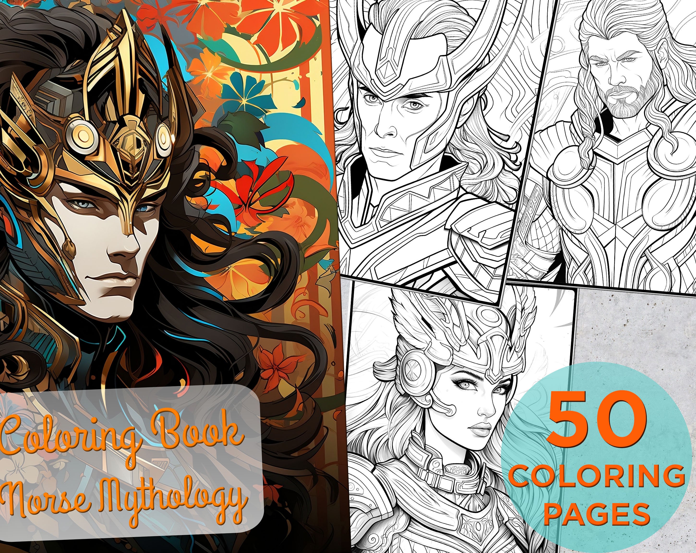 Norse Loki Coloring Pages