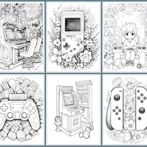 33 Gamer Coloring Pages, Gamer Adults Printable Coloring Page, Game ...