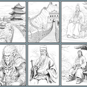 35 Ancient China Coloring Pages, Adults Printable Coloring Page With ...