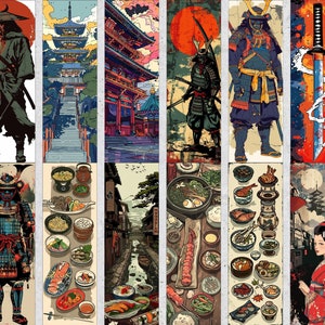 50 Japan Art Printable Bookmarks, Historical Digital Download Bookmark ...
