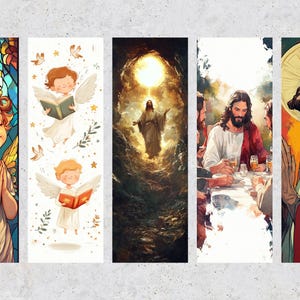 50 Bible Printable Bookmarks, Biblical Stories Digital Download ...