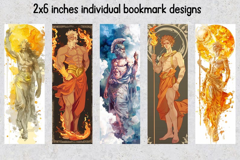 50 Ancient Greek God Printable Bookmarks, Greek Digital Download ...