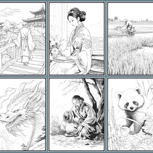 35 Ancient China Coloring Pages, Adults Printable Coloring Page With ...