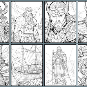 60 Vikings Coloring Pages, Adults Printable Coloring Page With Vikings ...