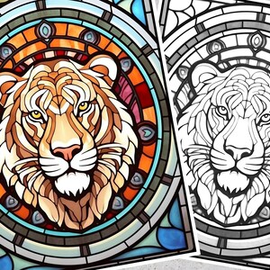 36 Stained Glass Coloring Pages, Stained Glass Windows Printable ...