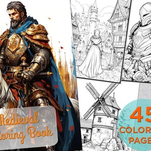 45 Medieval City Coloring Pages, Printable Coloring Page With Medieval ...