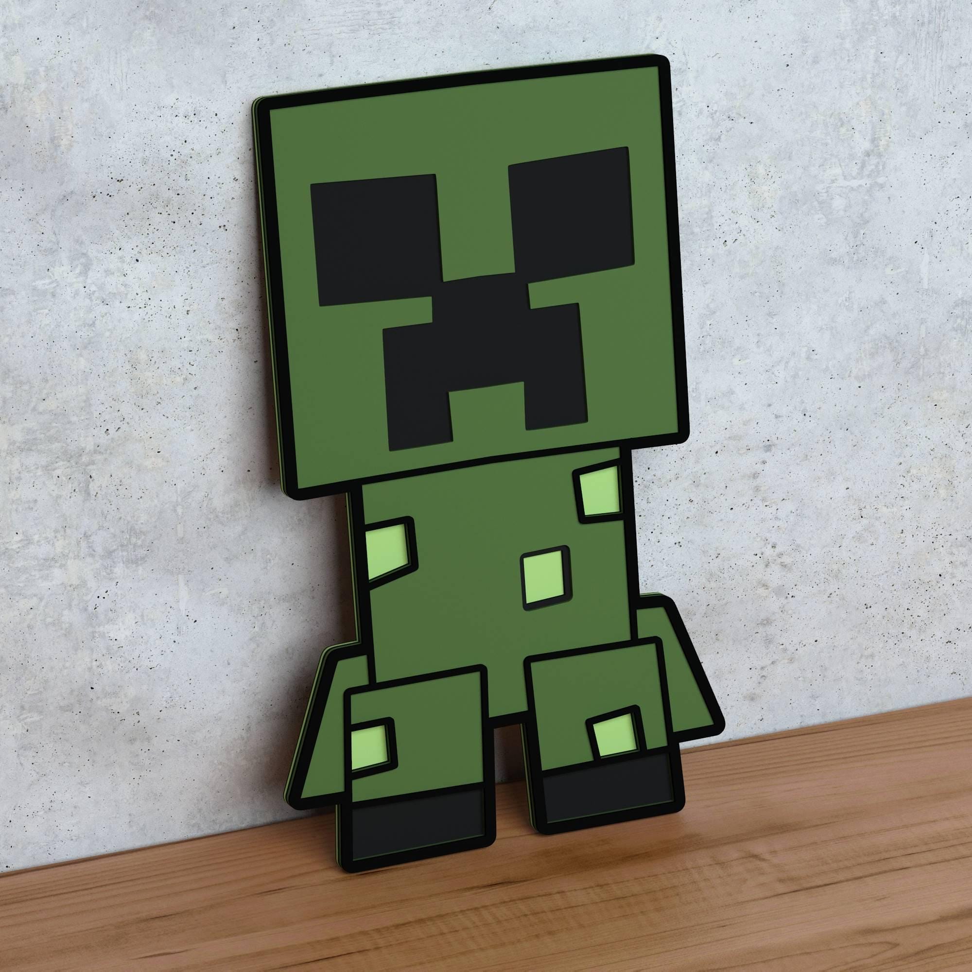Blocky Game Guy Layered Design for Laser and Paper Cutting, Blocky Game ...