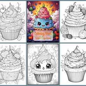 35 Cupcakes Coloring Pages, Adults Printable Coloring Page With ...