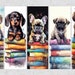 30 Cute Dogs Printable Bookmarks, Dogs Digital Download Bookmark Sheets ...
