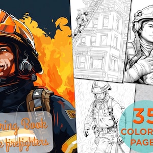 35 Brave Firefighters Coloring Pages, Printable Fireman Coloring Book ...
