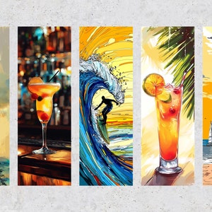 40 Vacation Printable Bookmarks, Summer Digital Download Bookmark ...