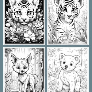 28 Baby Animals Coloring Pages, Adults Printable Coloring Page ...
