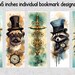 50 Steampunk Printable Bookmarks, Steampunk Digital Download Bookmark ...