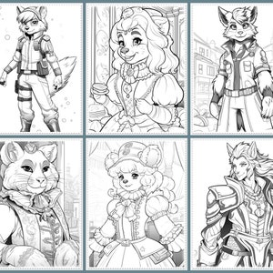 30 Furry Coloring Pages, Adults Printable Coloring Page With Furry Arts ...
