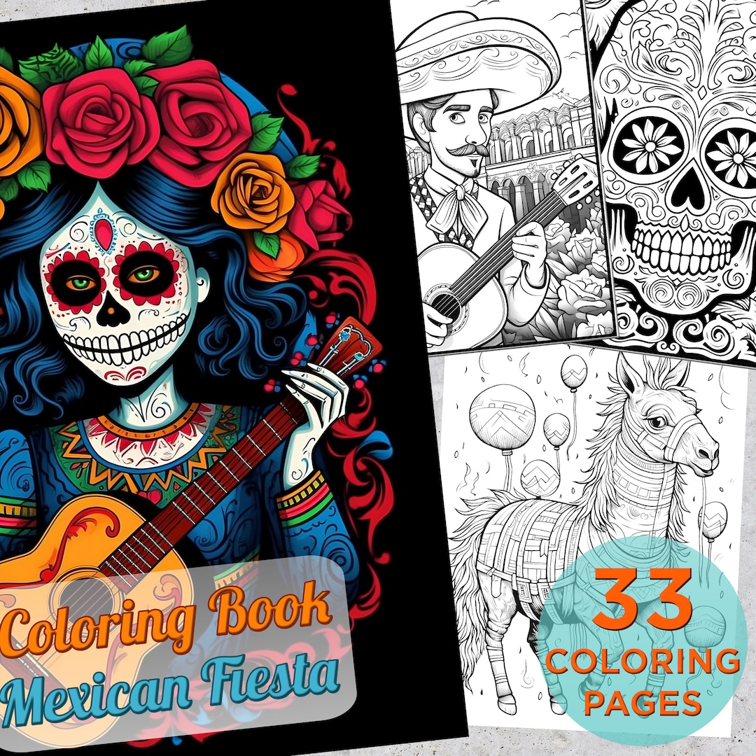 33 Mexican Fiesta Coloring Pages, Adults Printable Coloring Page ...