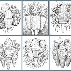 30 Ice Cream Coloring Pages, Adults Printable Coloring Page With Ice ...