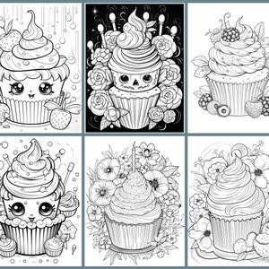 35 Cupcakes Coloring Pages, Adults Printable Coloring Page With ...