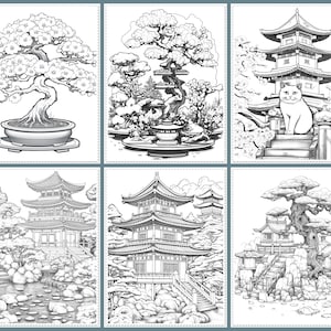 30 Japan Garden Coloring Pages, Japan Bonsai Tree Adults Printable ...