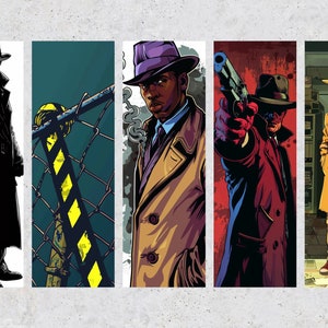 35 Detectives & Spies Printable Bookmarks, Digital Download Bookmark ...