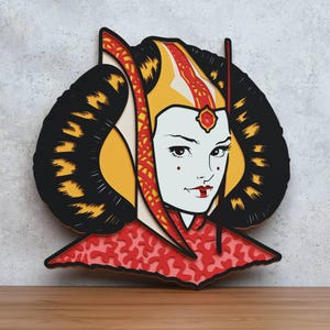 Star War Padme Layered Design for Laser and Paper Cutting, Star War ...