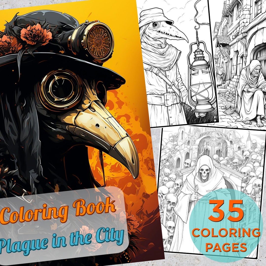 35 Gothic Plague Coloring Pages, Adults Printable Coloring Page With ...