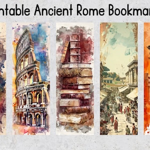 50 Ancient Rome Printable Bookmarks, Historical Digital Download ...