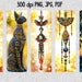 55 Egyptian Art Printable Bookmarks, Historical Digital Download ...