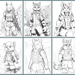 30 Furry Coloring Pages, Adults Printable Coloring Page With Furry Arts ...