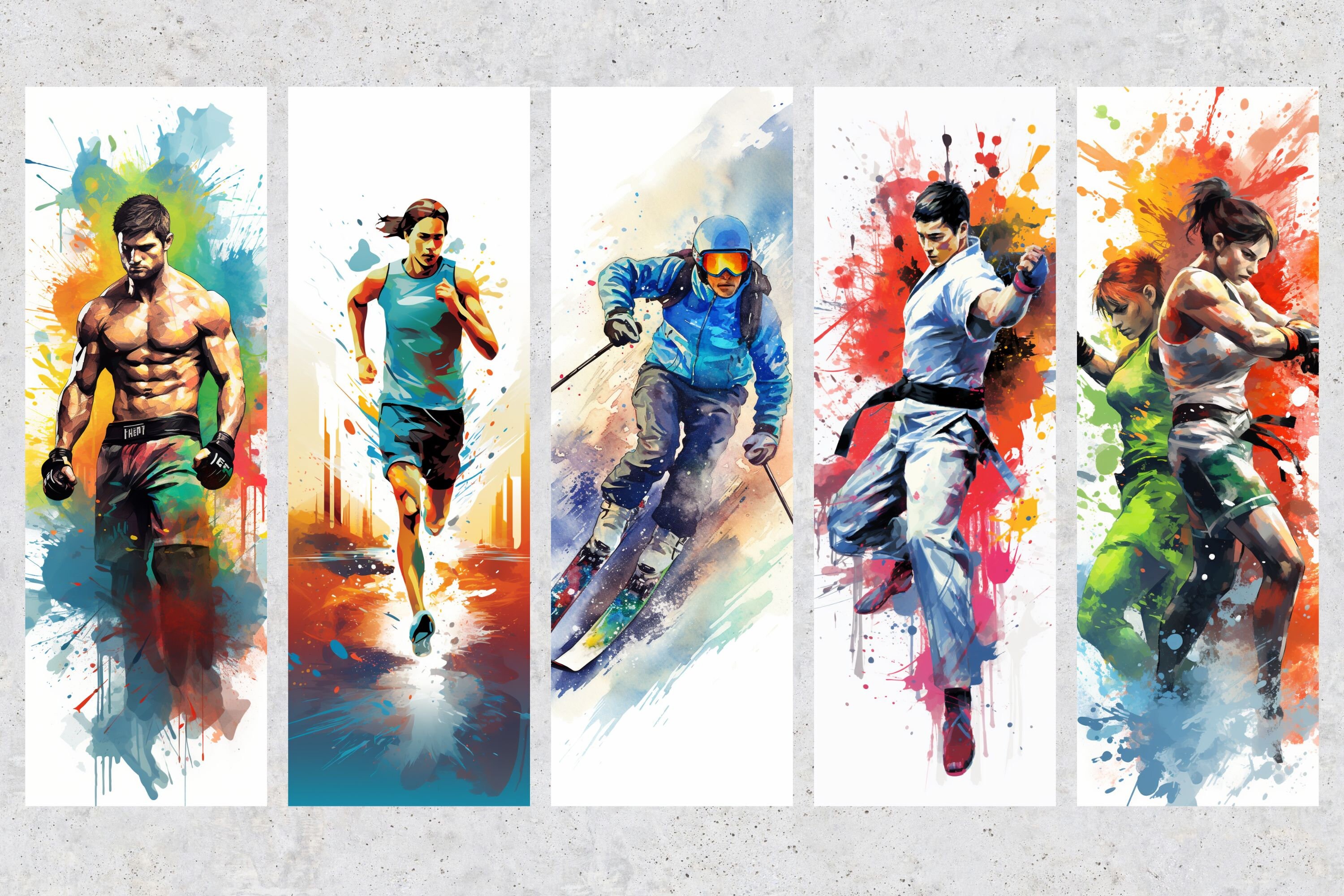 40 Sports Printable Bookmarks, Sport Digital Download Bookmark Sheets ...